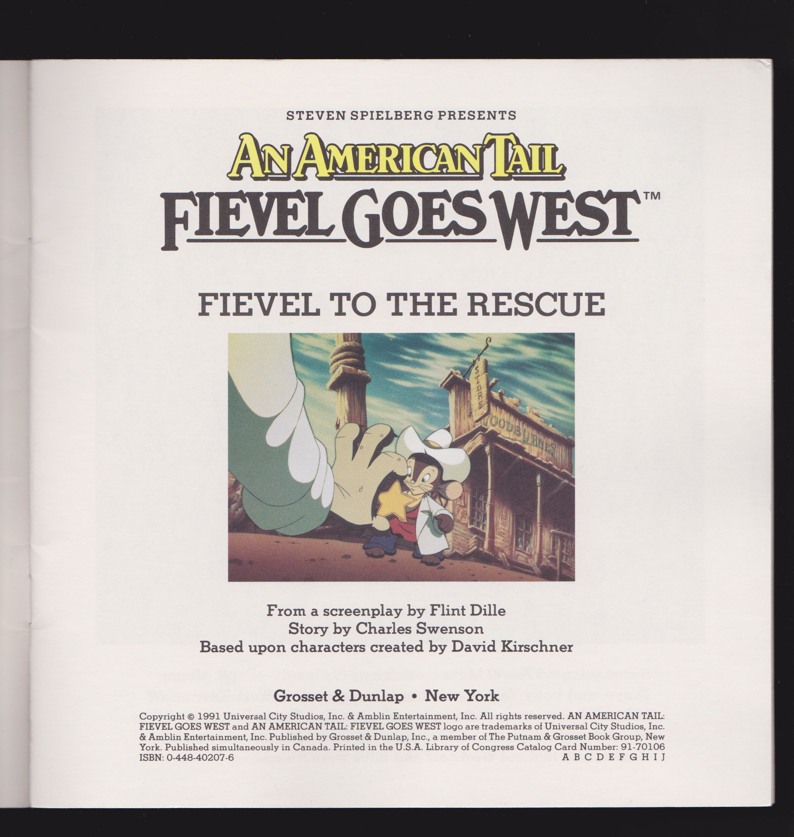 Steven Spielberg presents an American Tail: Fievel Goes West: Fievel to ...