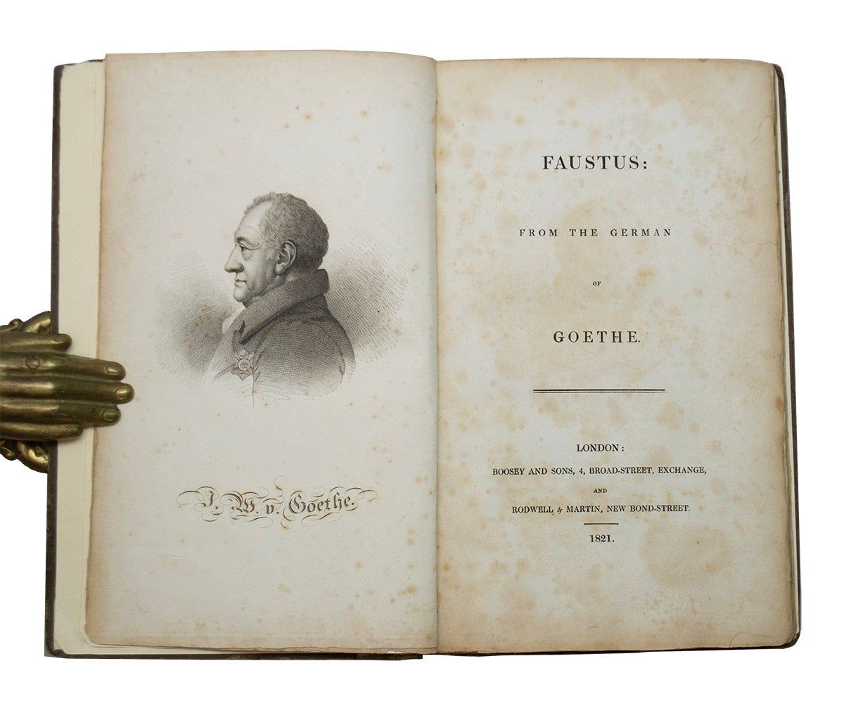 Faustus by GOETHE, Johann Wolfgang von | Search for Rare Books | ABAA