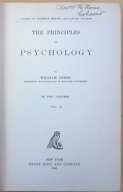The principles of psychology by James, William | | 1890 | Henry Holt ...