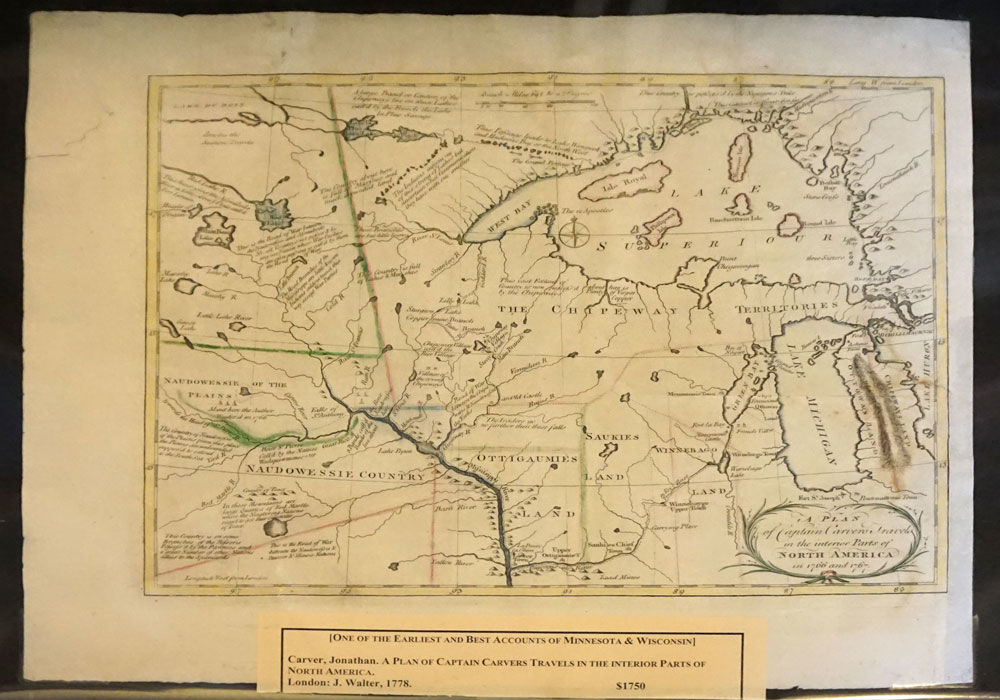 BIBLIO | A Plan of Captain Carvers Travels in the interior Parts of ...