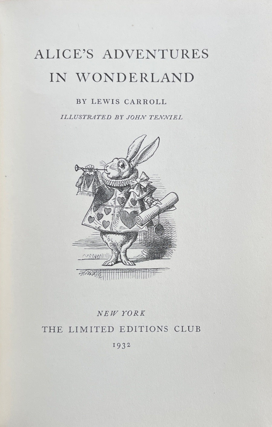 Alice’s adventures in Wonderland. Illustrated by John Tenniel. by ...