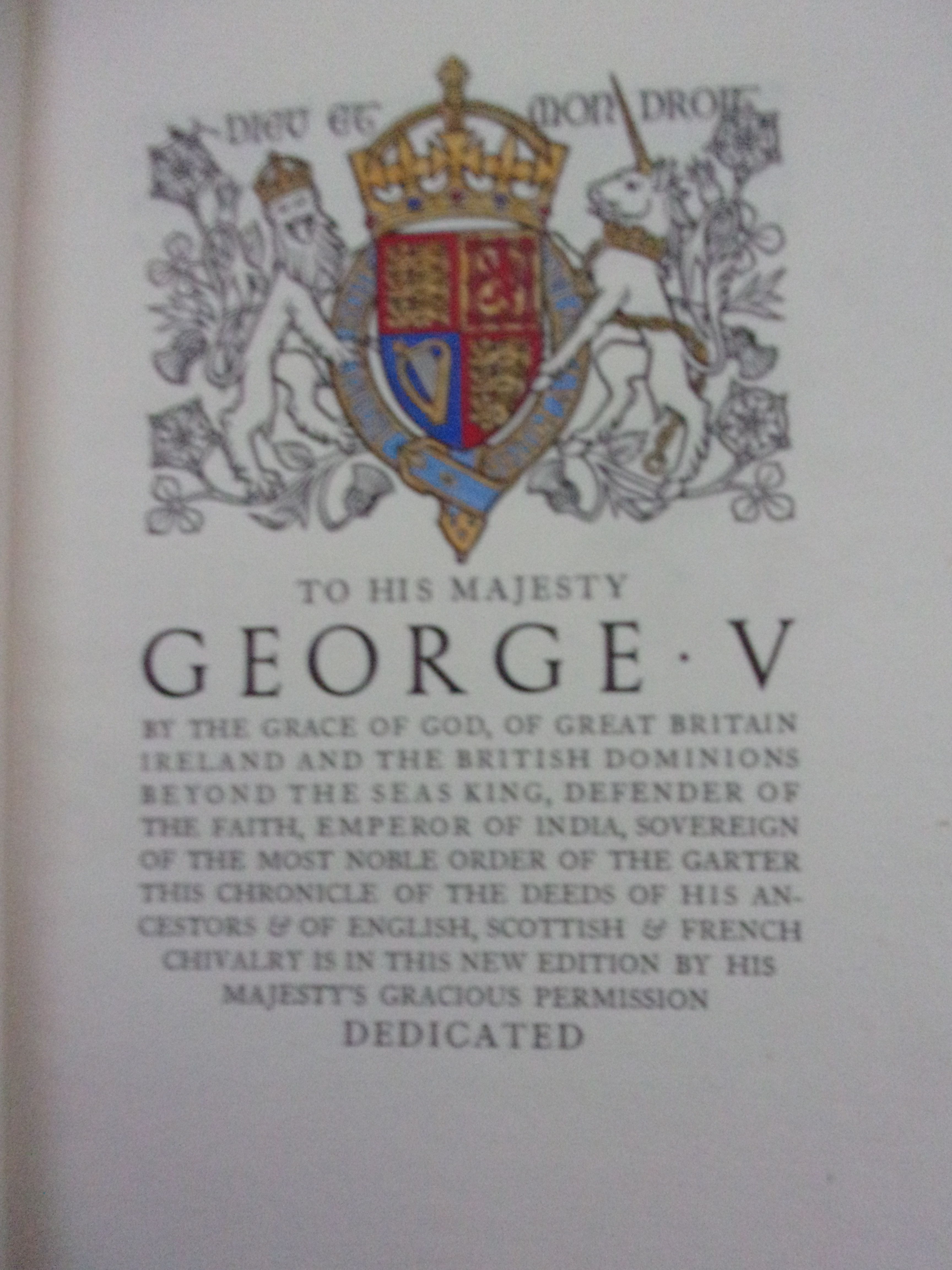 FROISSART'S CRONYCLES. Eight volumes by FROISSART, Jean | | | | BIBLIO