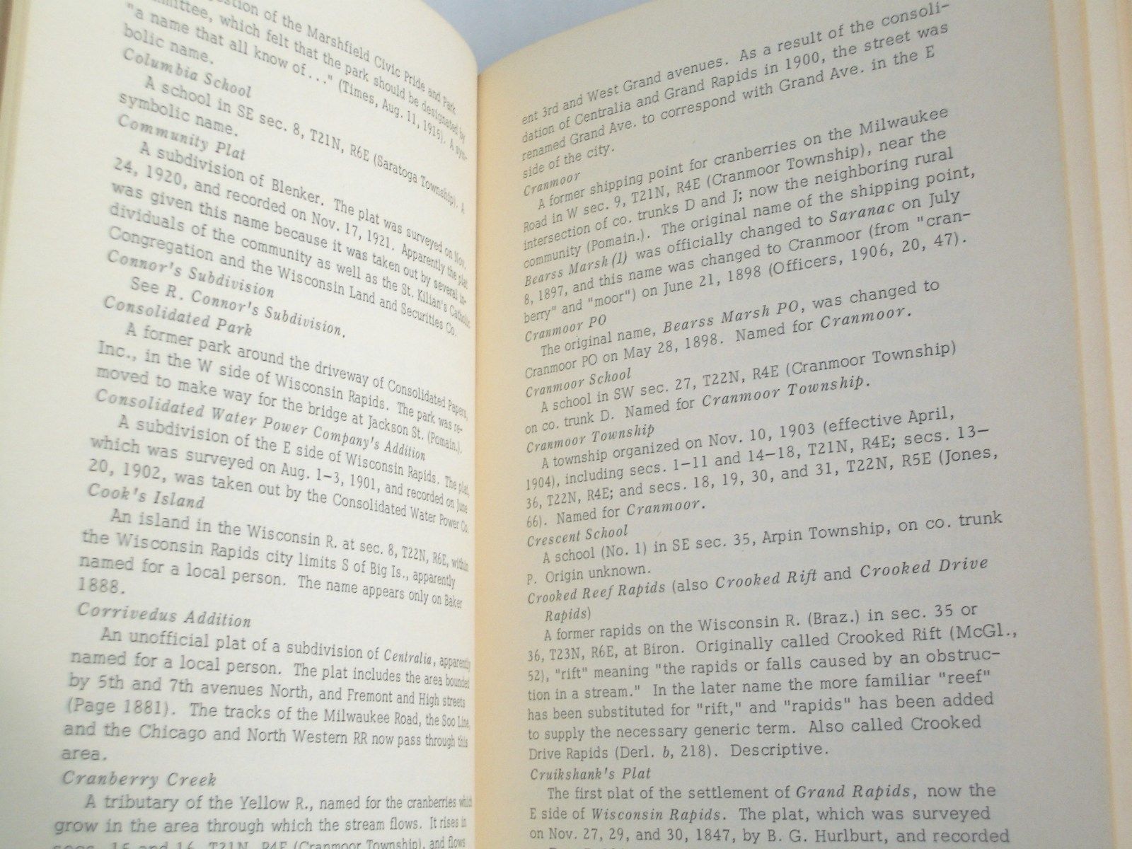 Wood County Place Names by Rudolph, Robert S | Paperback | 1970 ...