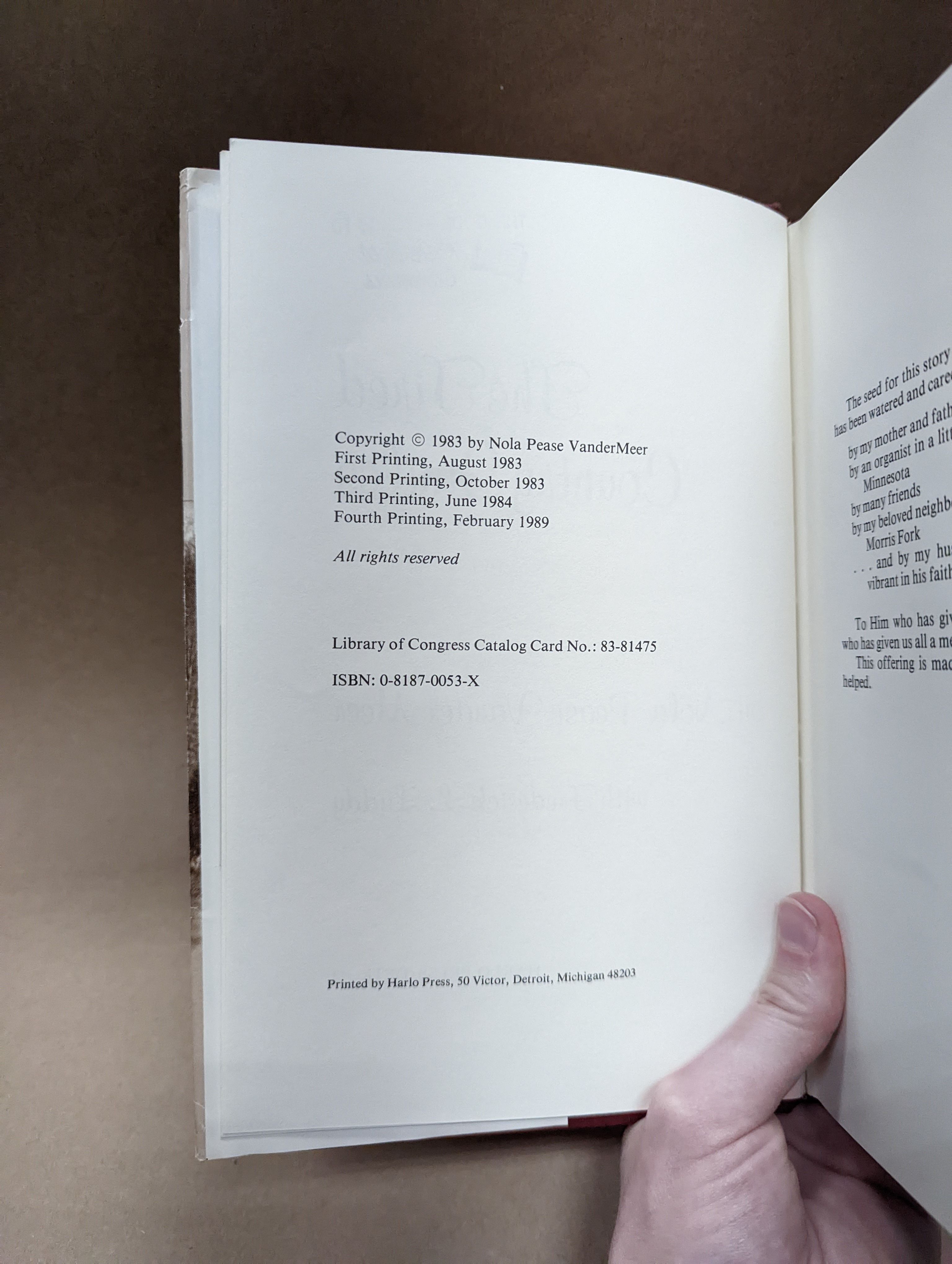 The Tired Country Smiles by Nola Pease VanderMeer - Hardcover - Signed ...