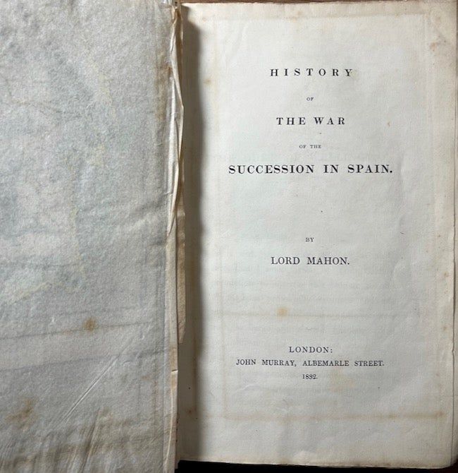 History of the War of the Succession In Spain by Mahon, Lord | Search ...