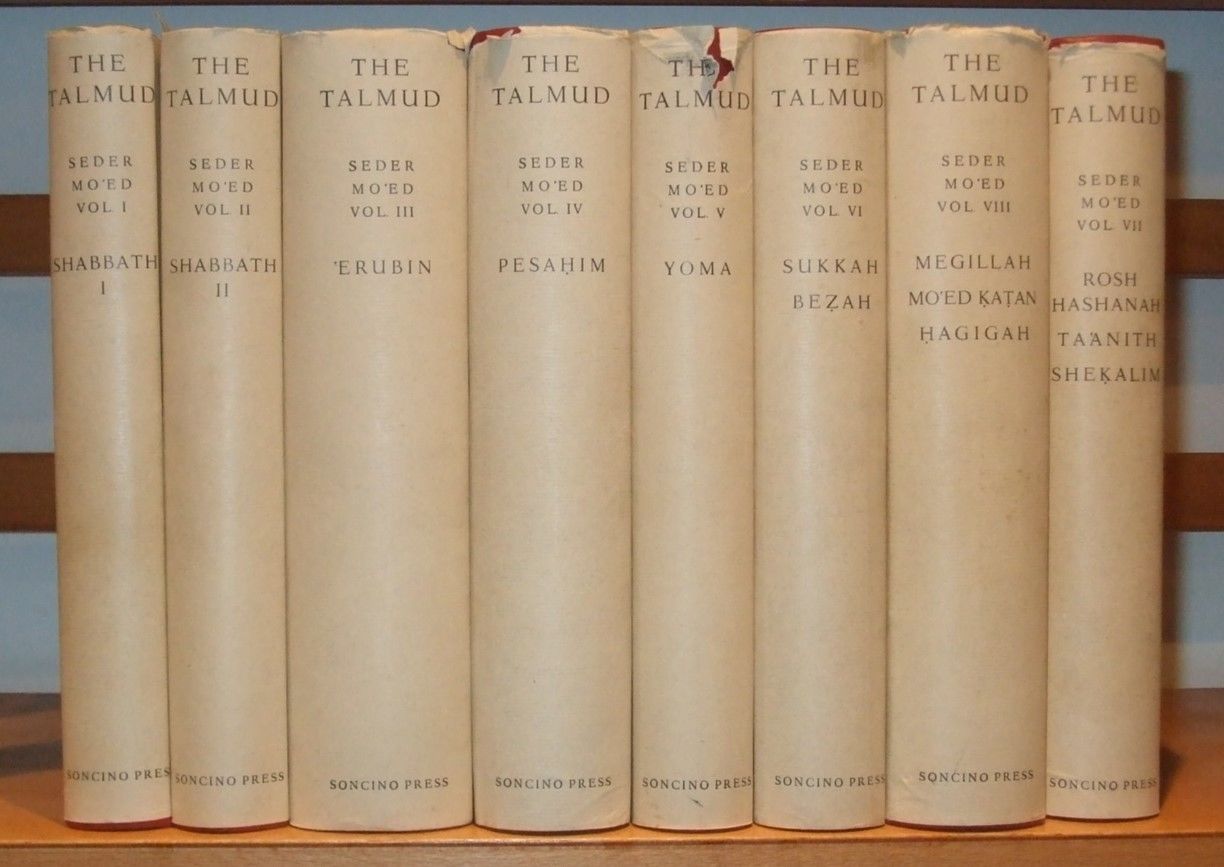 The Babylonian Talmud Seder Mo'ed [ Complete in 8 Volumes ] by Epstein, Isidore [ Translated By ...