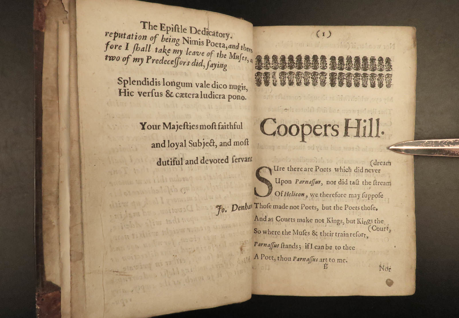 BIBLIO | Poems and translation with the Sophy by DENHAM, John | Leather ...