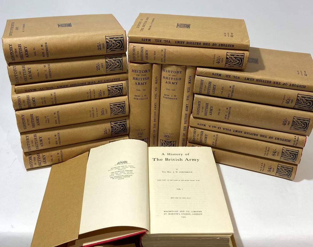A History of the British Army [complete in 20 vols. & dust jackets] by ...