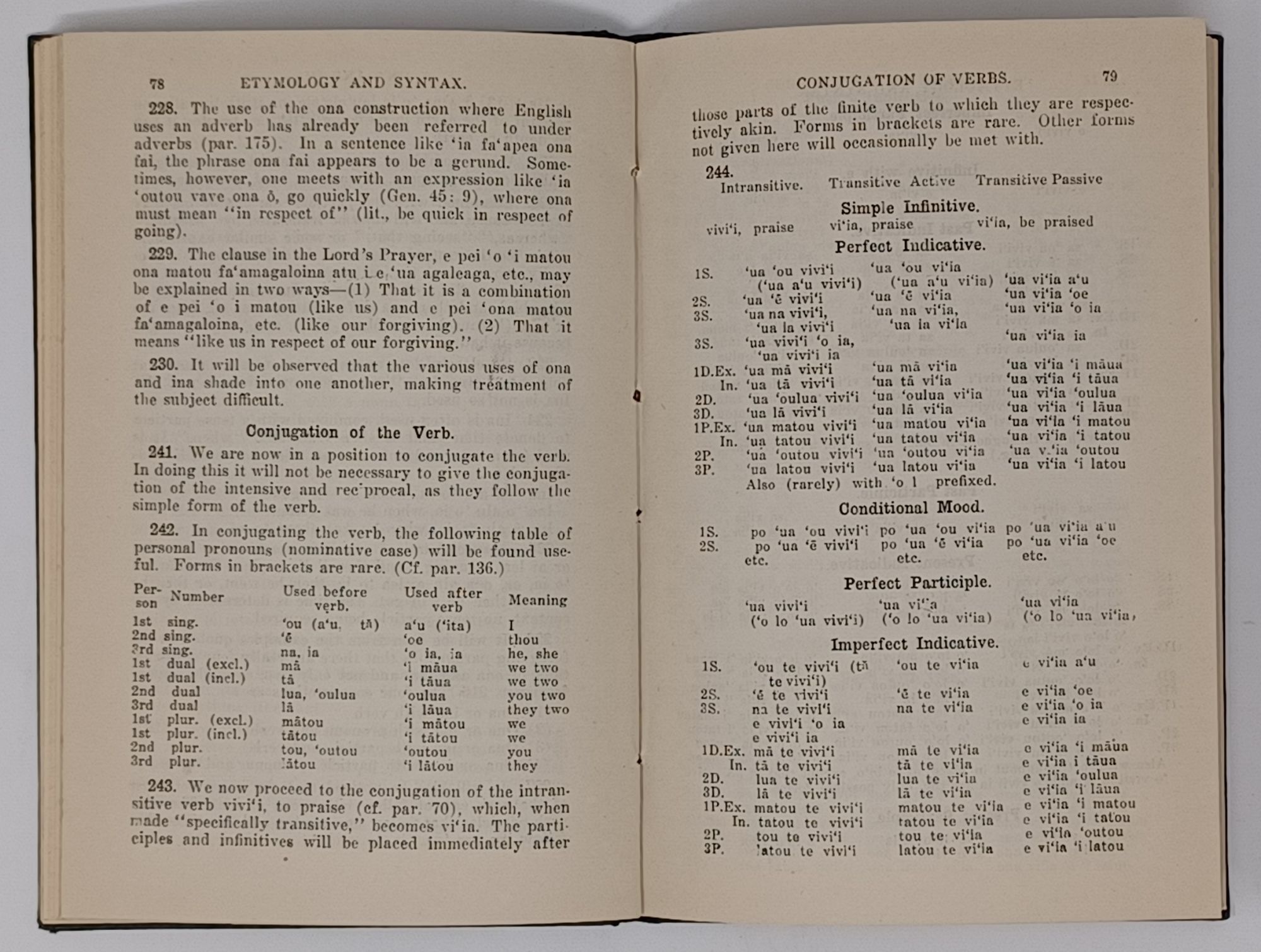 A Samoan Grammar (A New Samoan Grammar) 1926 by Churchward, Spencer ...