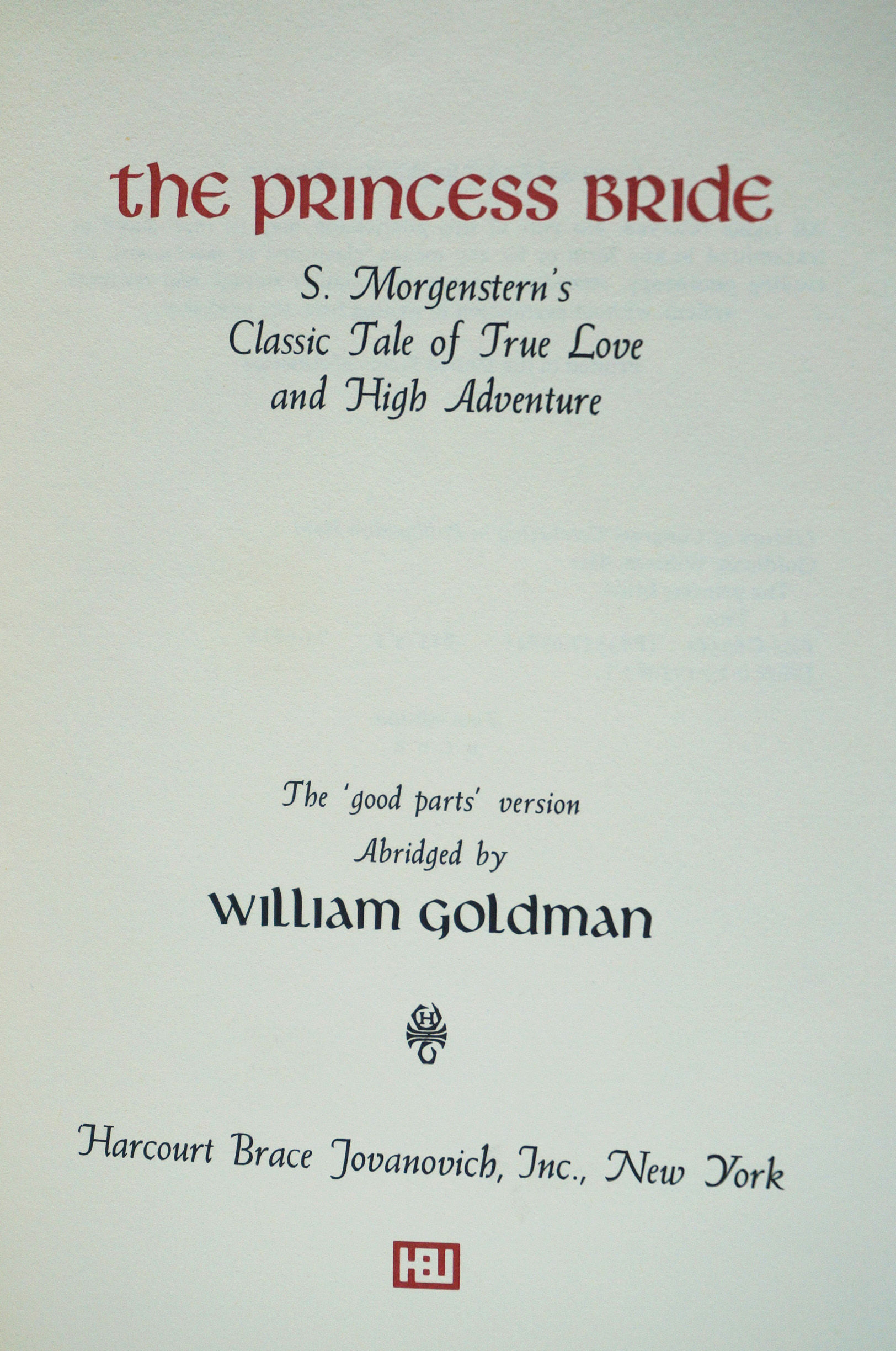 BIBLIO | The Princess Bride by William Goldman | Hardcover | 1973 ...
