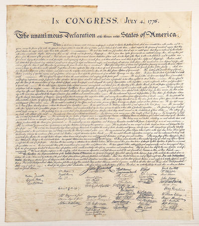 A Stone/Force Printing of the Declaration of Independence by ...