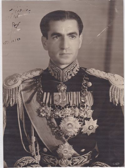 Shah of Iran Mohammed Reza Pahlevi Rare Signed and Inscribed Photo to ...