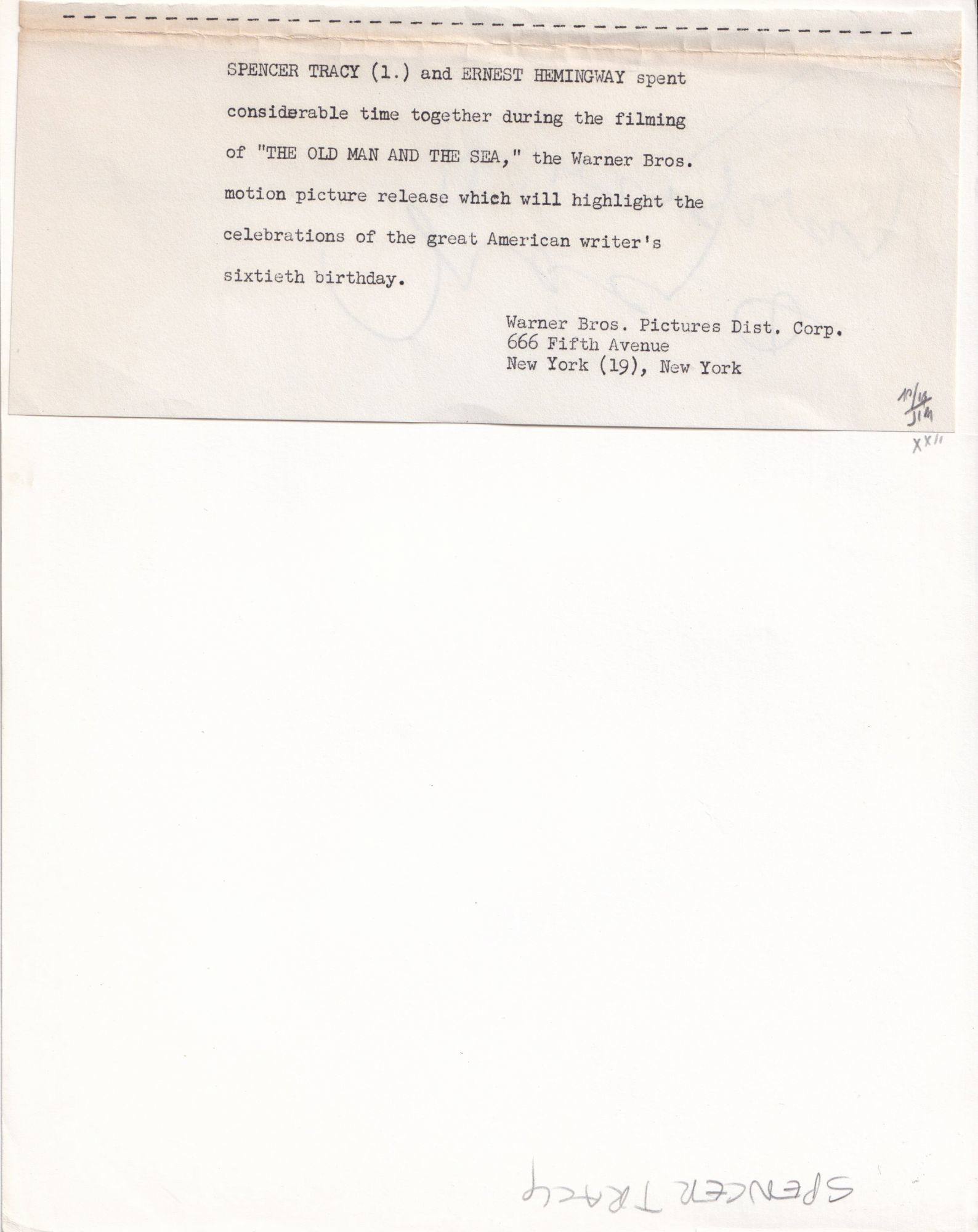 The Old Man and the Sea (Original photograph from the set of the 1958 ...