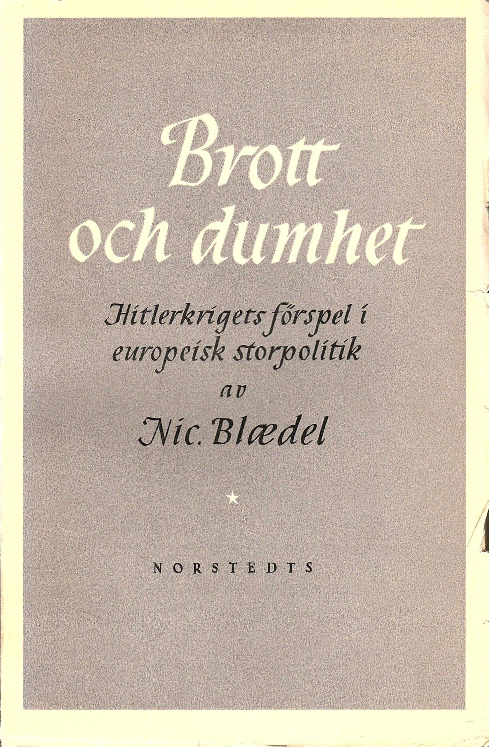 BLÆDEL, NIC.