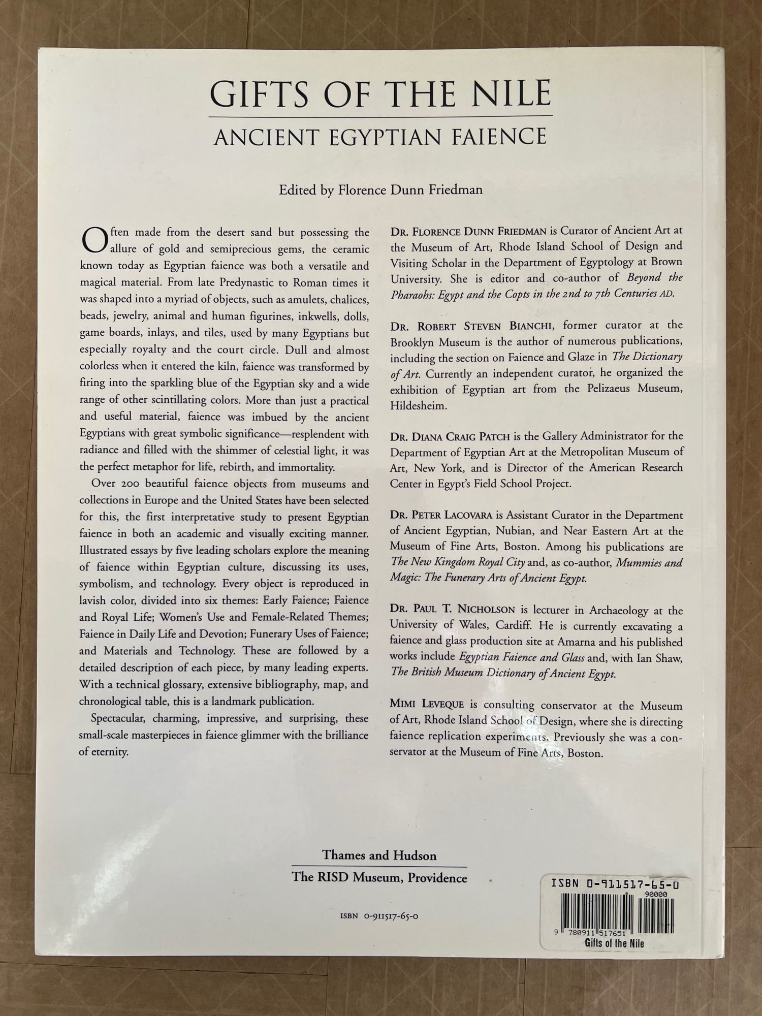 Gifts of the Nile: Ancient Egyptian Faience by Friedman, Florence D ...