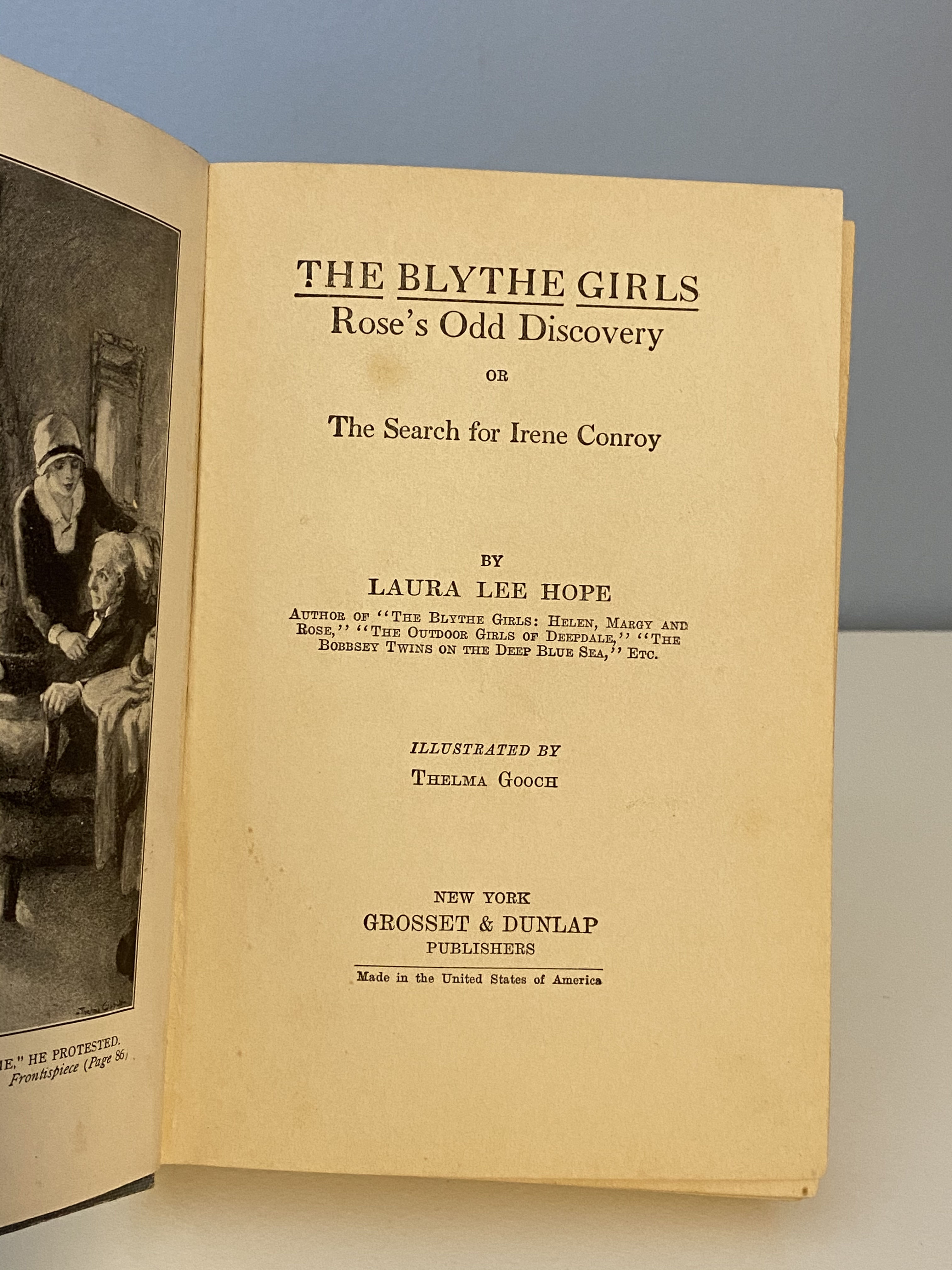 The Blythe Girls: Rose's Odd Discovery by Laura Lee Hope | | 1927 ...