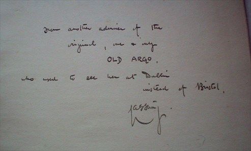 THE OLD ARGO by L. A. G STRONG - First Edition - from Paul Foster Books ...