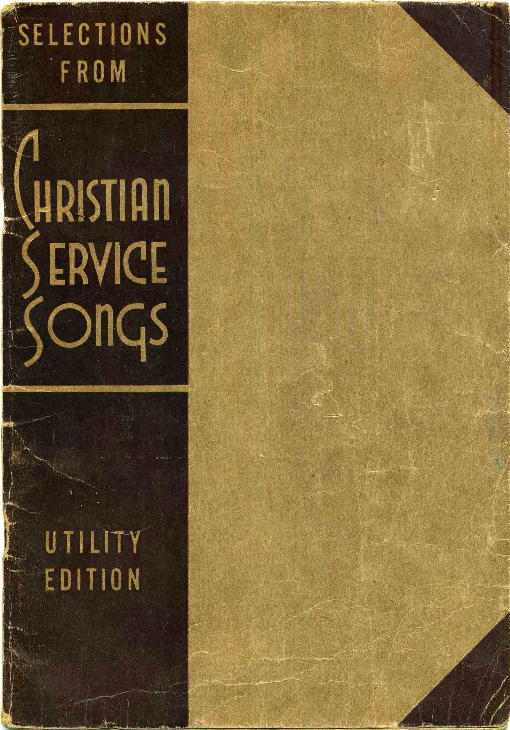 Christian Service Songs ( Hymnal ) Rodeheaver Hall-Mack Co | Biblio