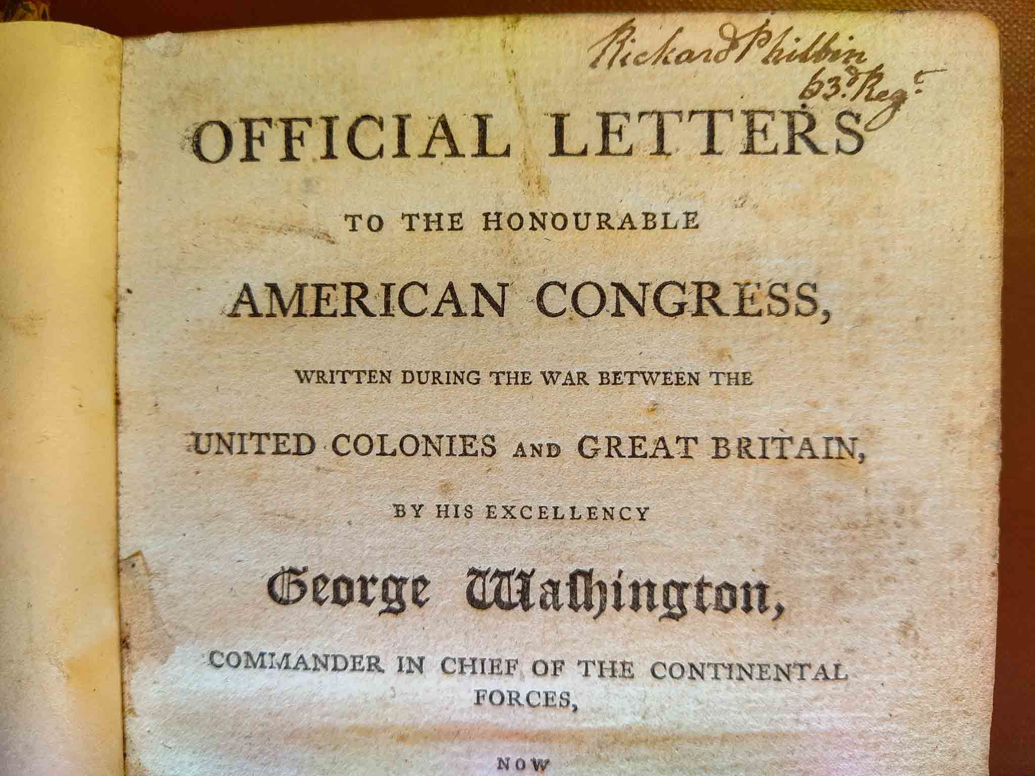 Official letters to the Honourable American Congress by Washington ...