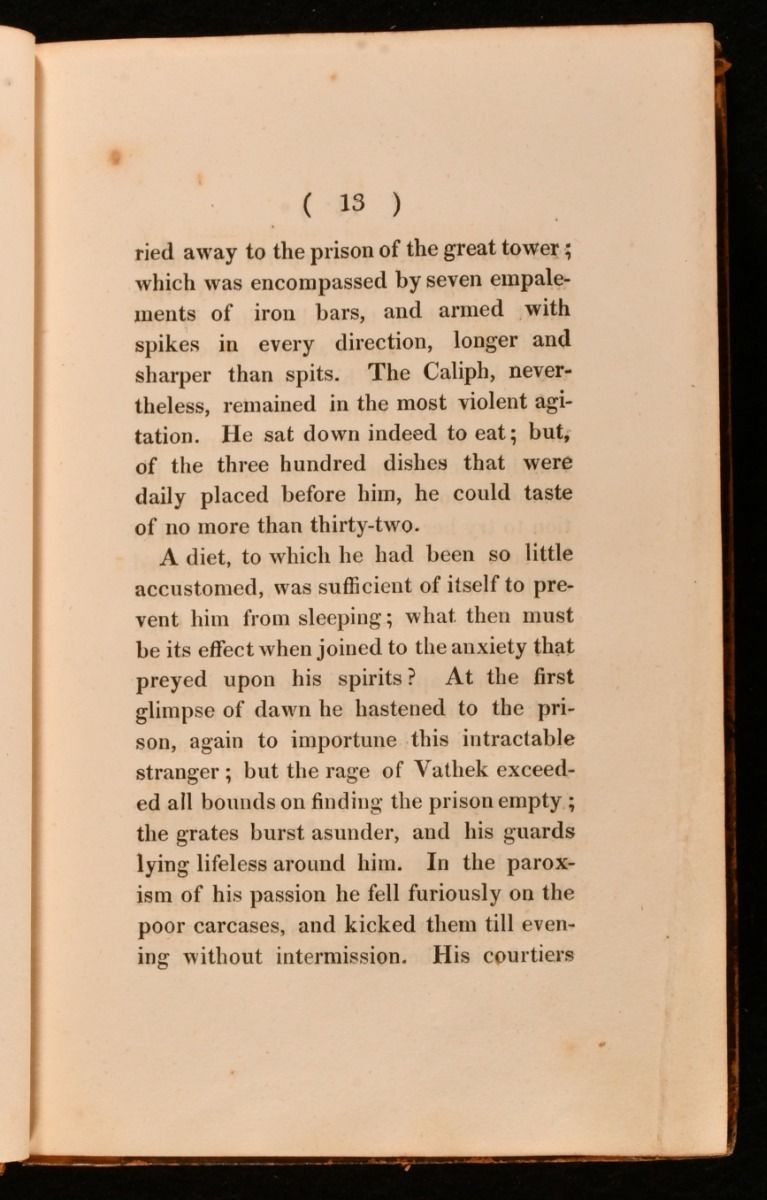 Vathek by William Beckford | Leather | 1816 | W. Clarke | Biblio