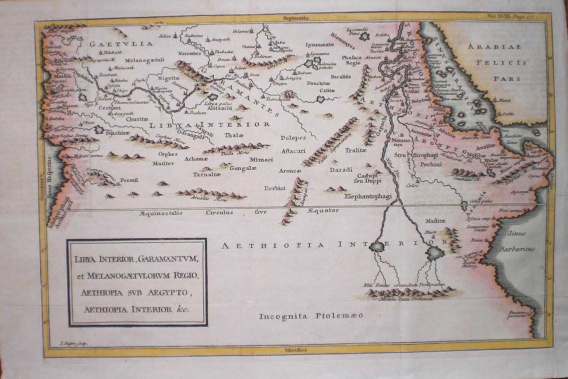 LIBYA INTERIOR, GARAMANTUM ET MELANOGAETVLORVM REGIO, AETHIOPIA SVB ...