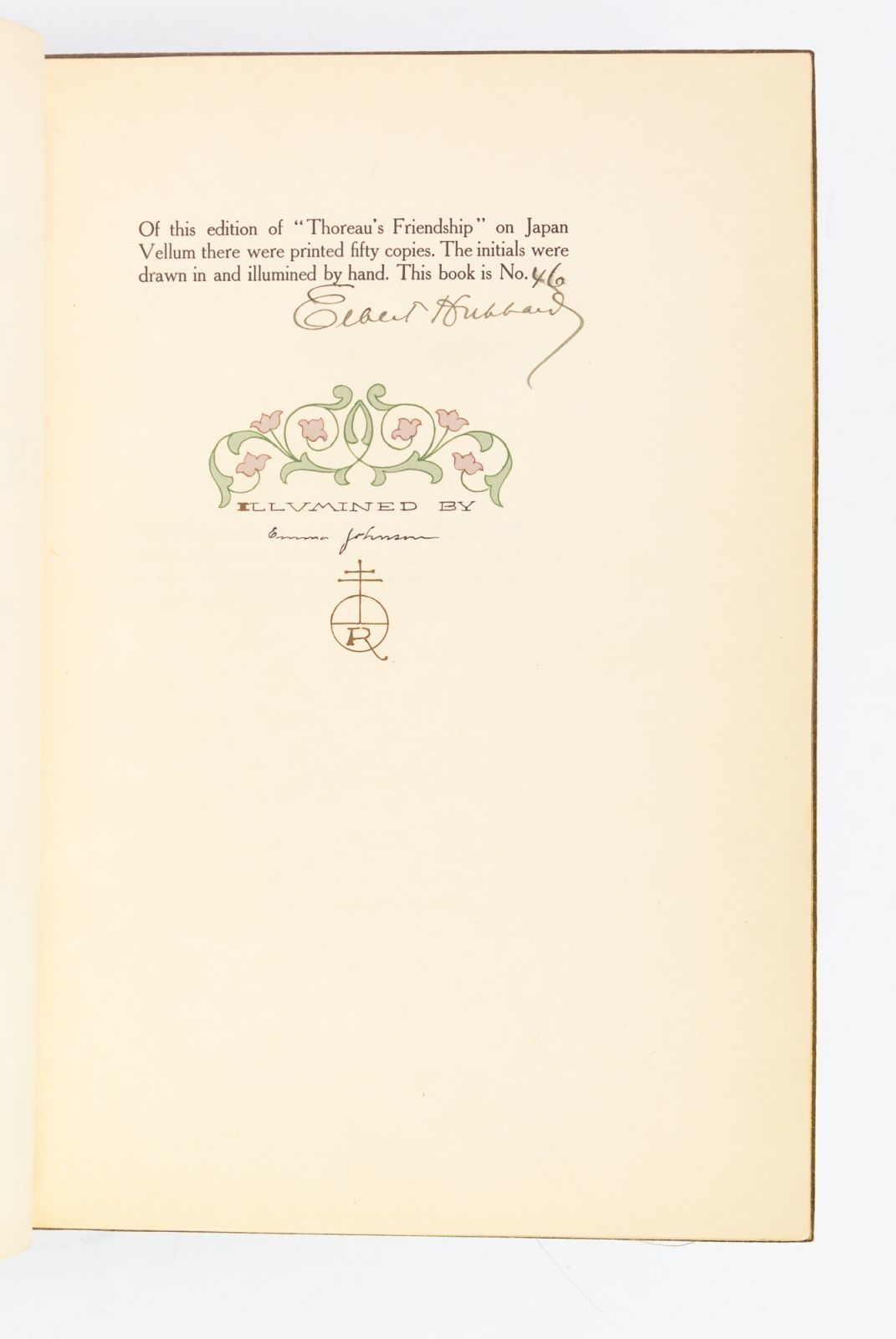 THE ESSAY ON FRIENDSHIP by (BINDINGS - ROYCROFT). THOREAU, HENRY DAVID ...