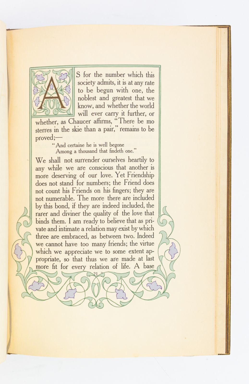 THE ESSAY ON FRIENDSHIP by (BINDINGS - ROYCROFT). THOREAU, HENRY DAVID ...