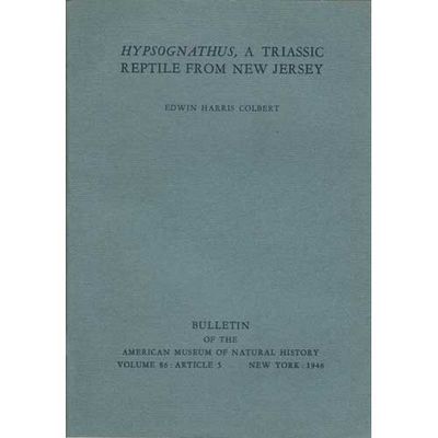 BIBLIO | Hypsognathus, a Triassic Reptile from New Jersey by Colbert ...