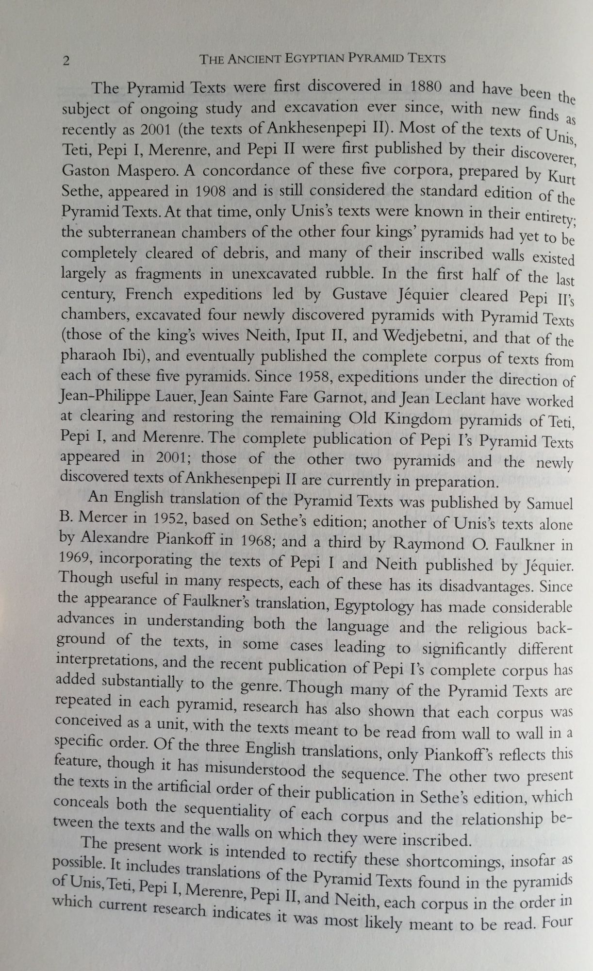 The Ancient Egyptian Pyramid Texts. Translated with an introduction and ...