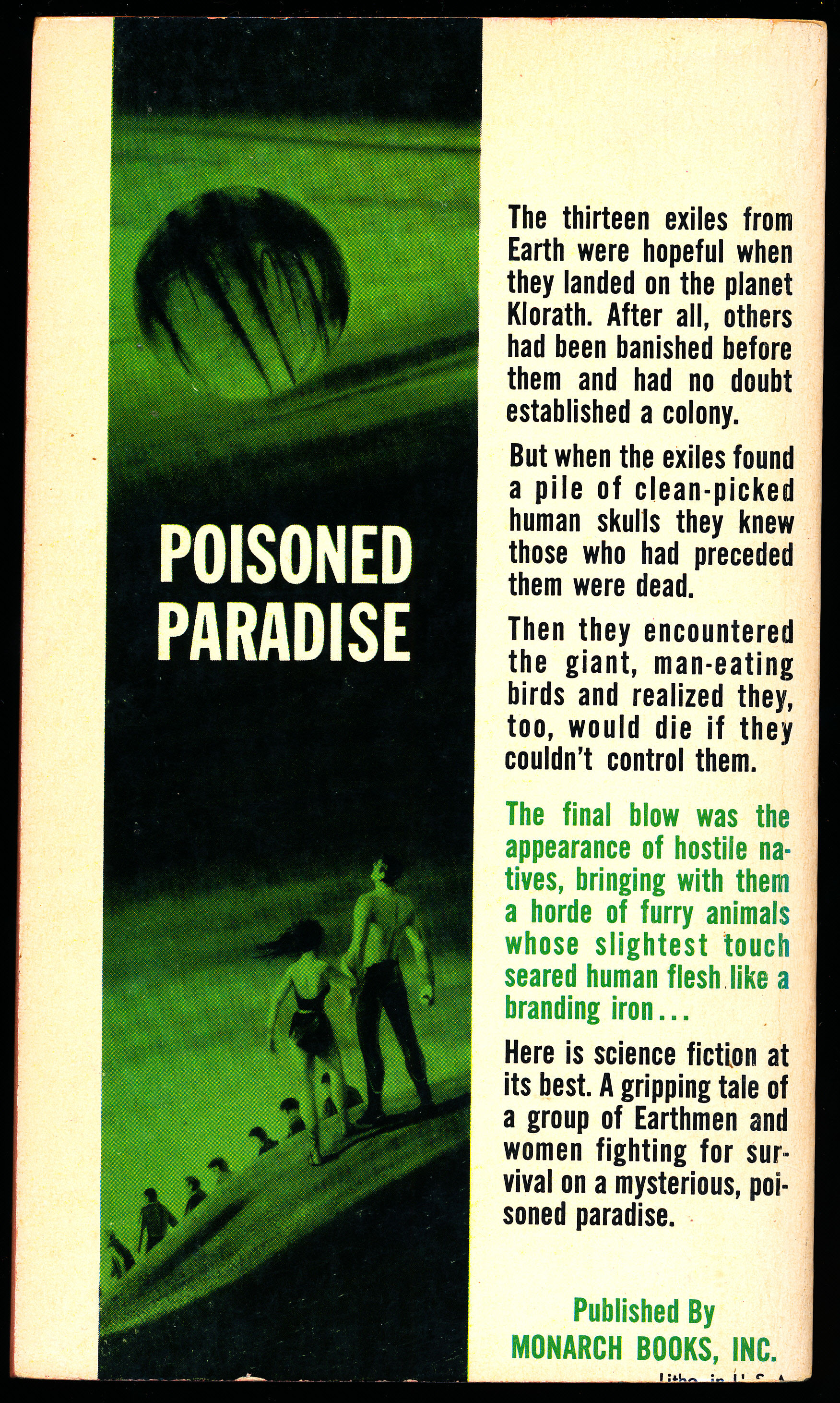 The Green Planet by J Hunter Holly | 1961 | Monarch | Biblio