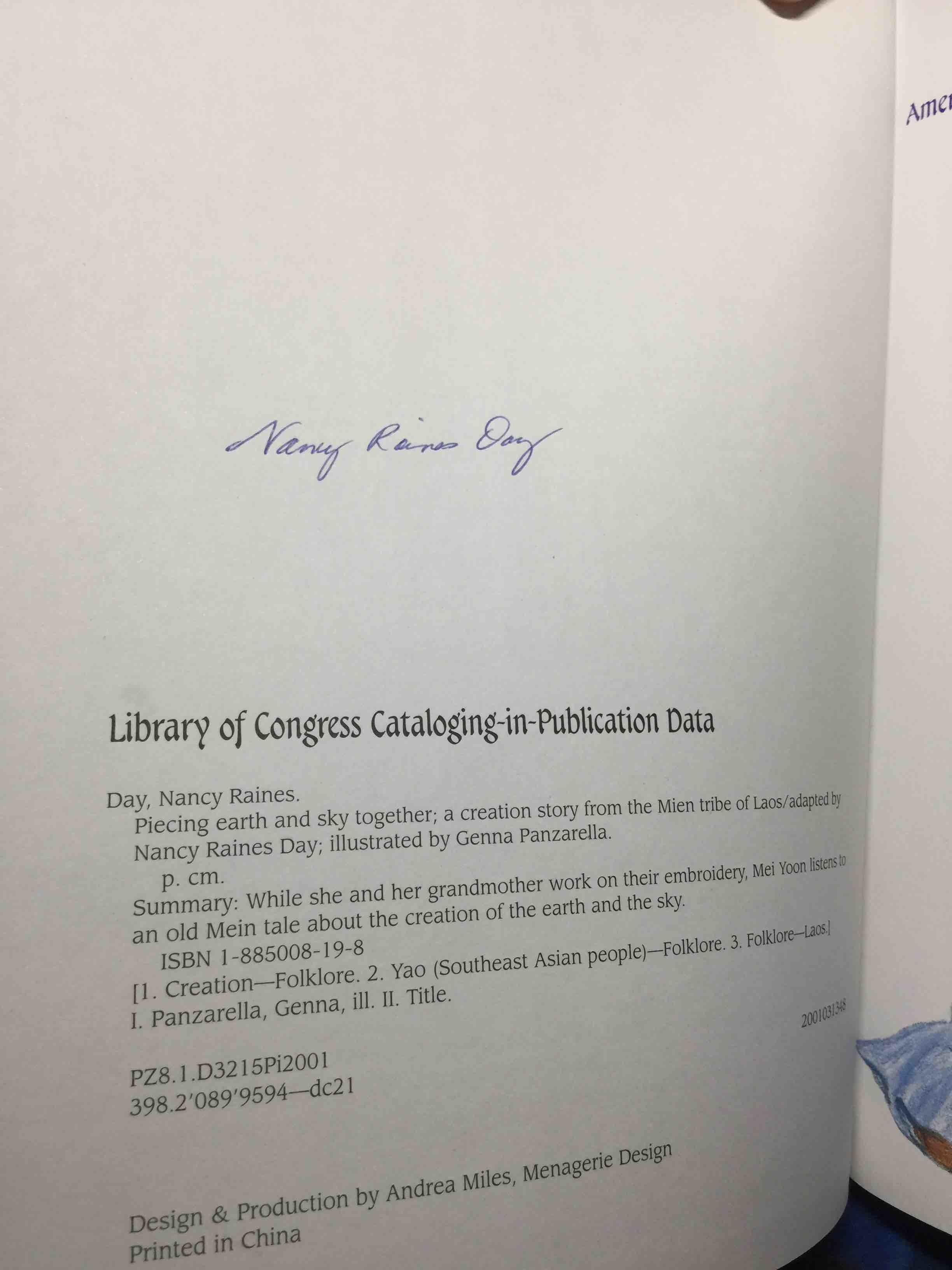 PIECING EARTH & SKY TOGETHER: A Creation Story from the Mien Tribe of ...