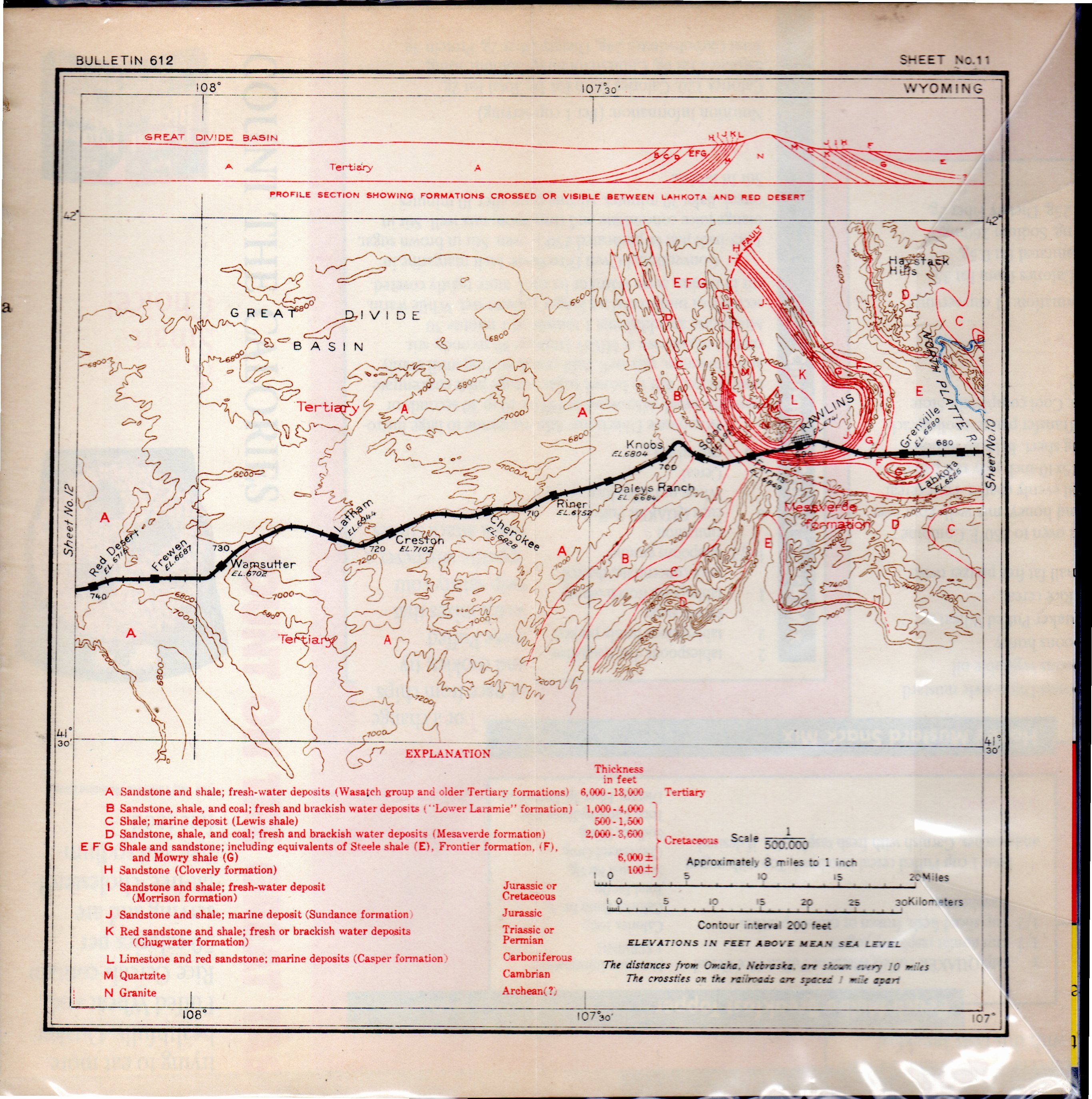 BIBLIO | MAP: Sheet#11: Geologic & Topographic Map of the Overland ...
