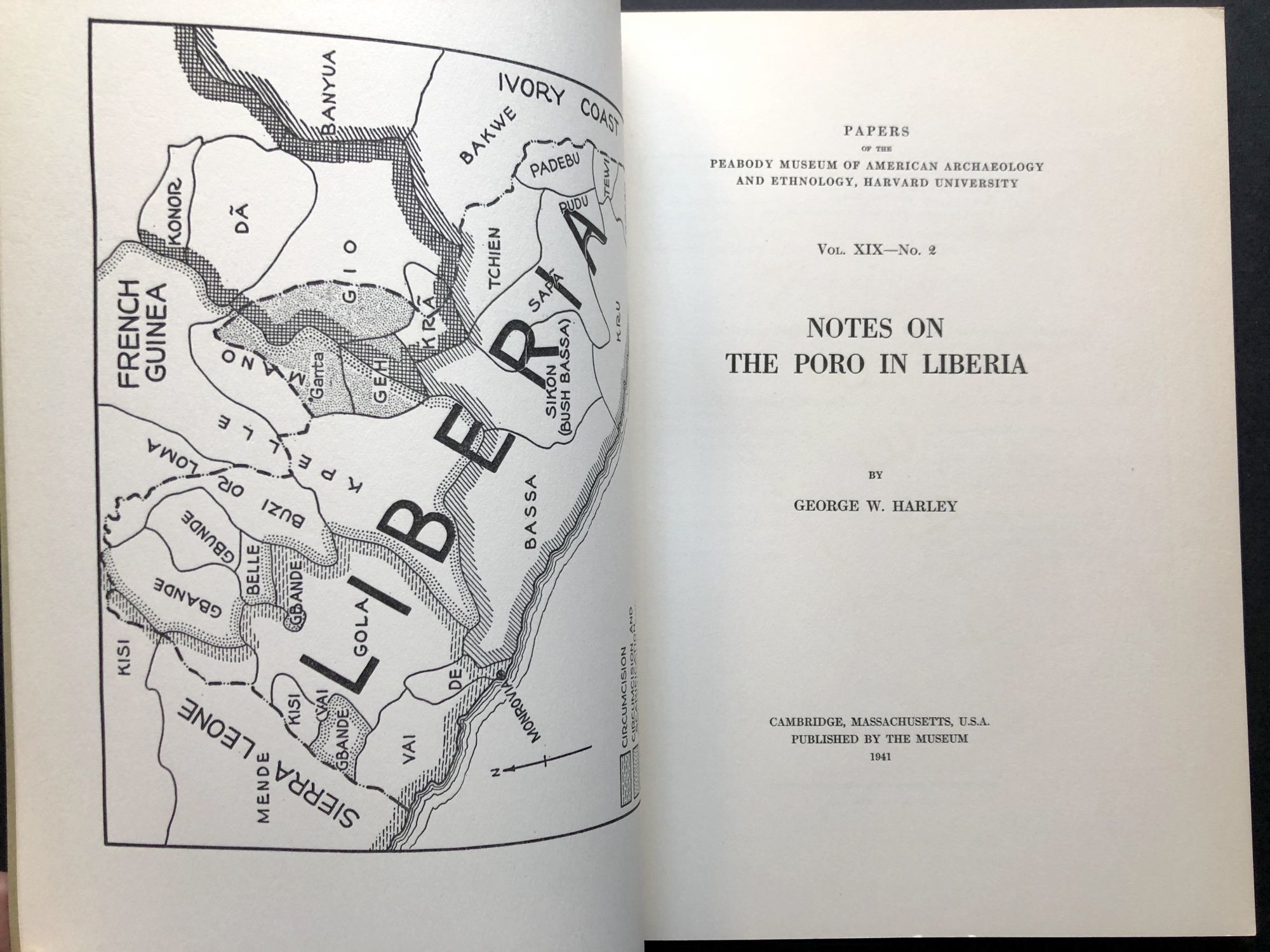 Notes on the Poro in Liberia by Harley, George W | Paperback | 1941 ...
