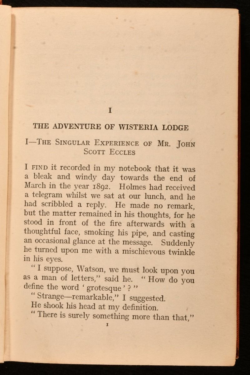 His Last Bow by Arthur Conan Doyle | Cloth | 1917 | John Murray | Biblio