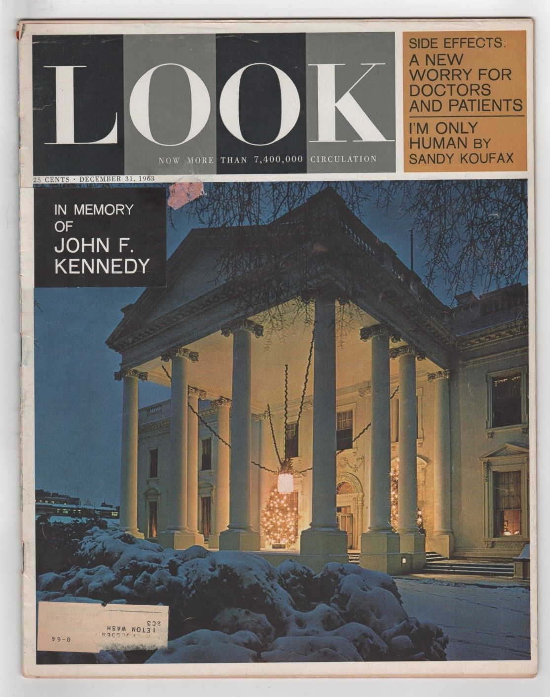 Look Magazine December 31, 1963 In Memory of John F. Kennedy Softcover ...