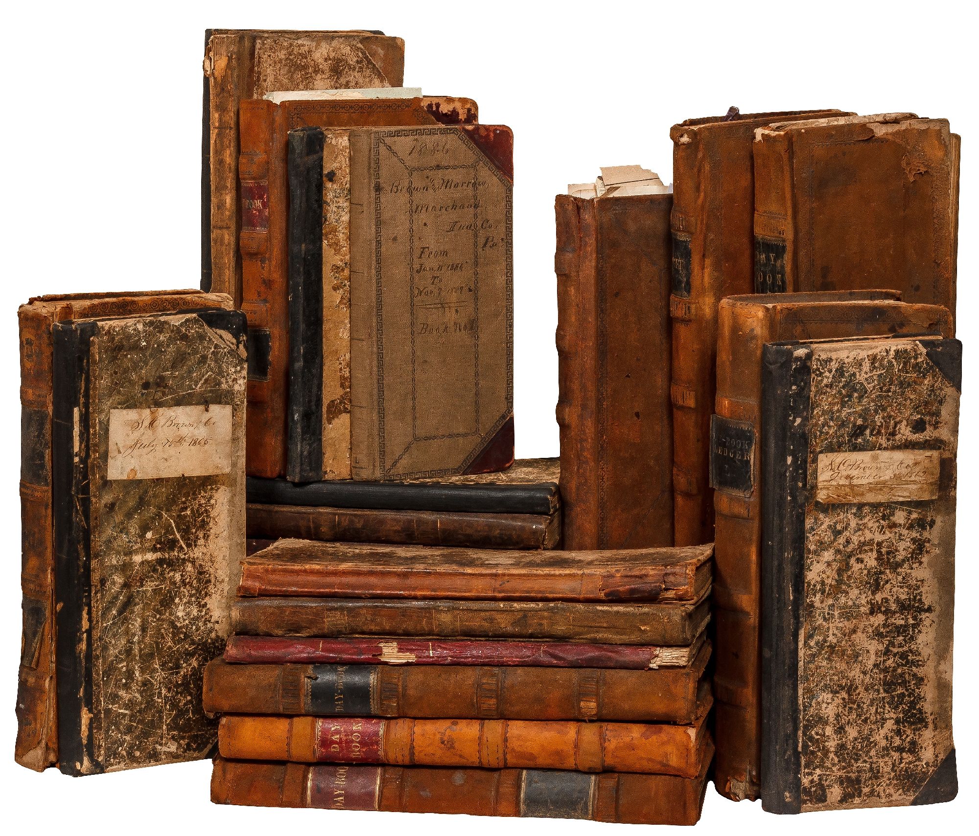 [Archive]: A Collection of 21 Ledger Day Books from a General Country ...