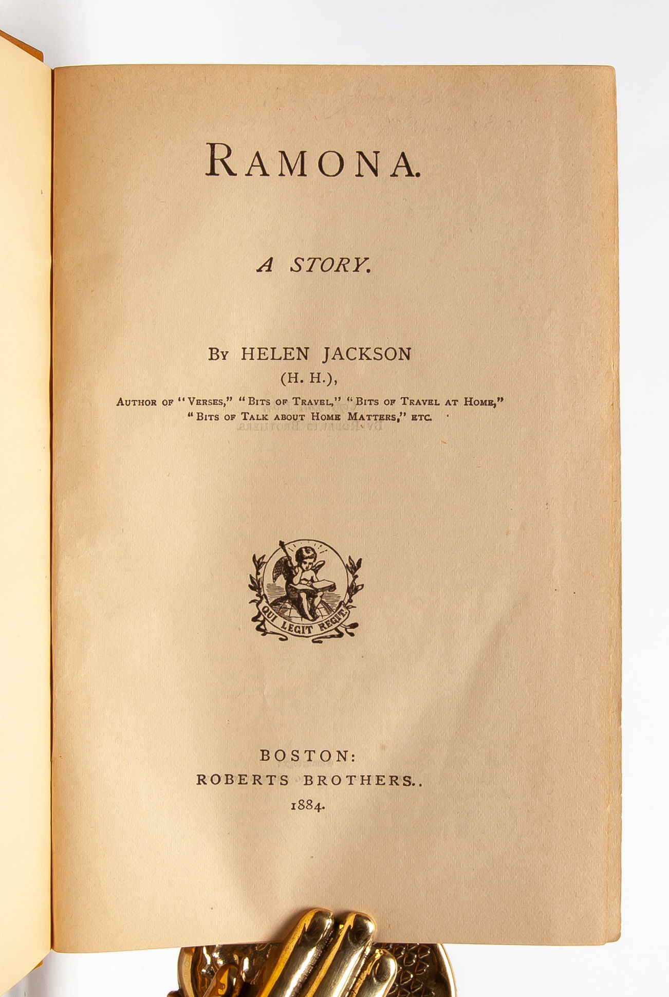 Ramona. A Story by Jackson, Helen Hunt | 1884 | Roberts Brothers | Biblio