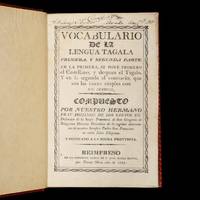 vocabulario de la lengua tagala primera by santos domingo de - Biblio.com