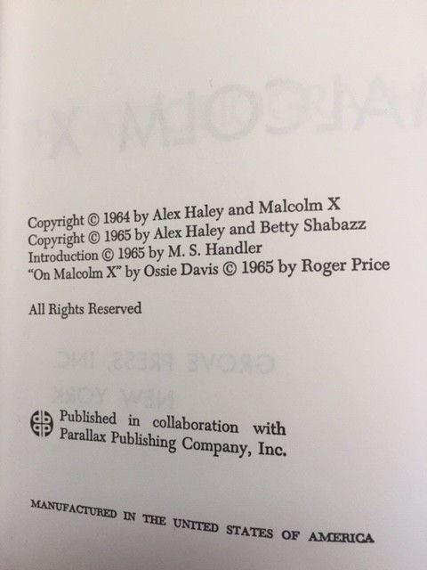 The Autobiography of Malcolm X by Malcolm X with the assistance of ...