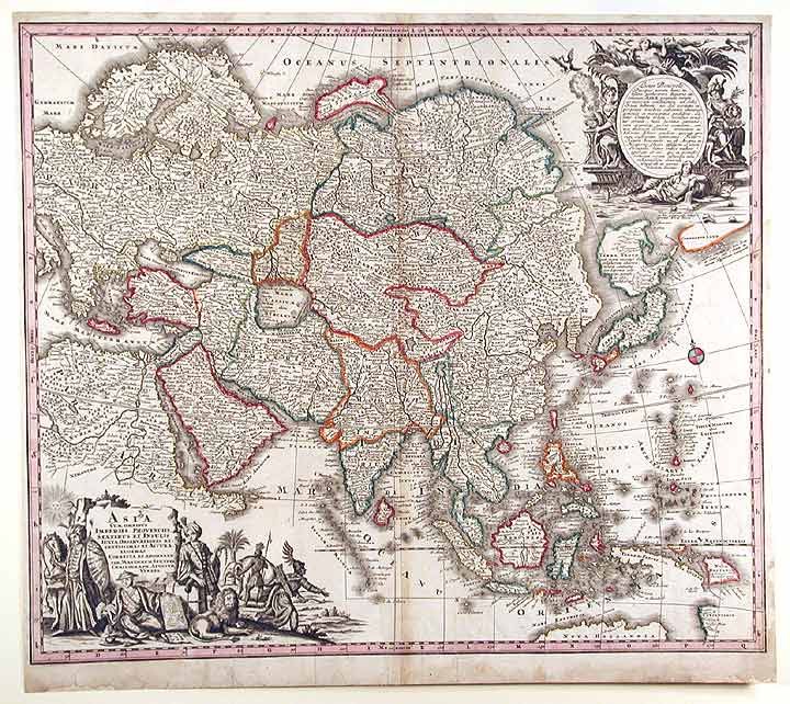 BIBLIO | [The World and Continents - Five Maps] by SEUTTER, Matthäus ...