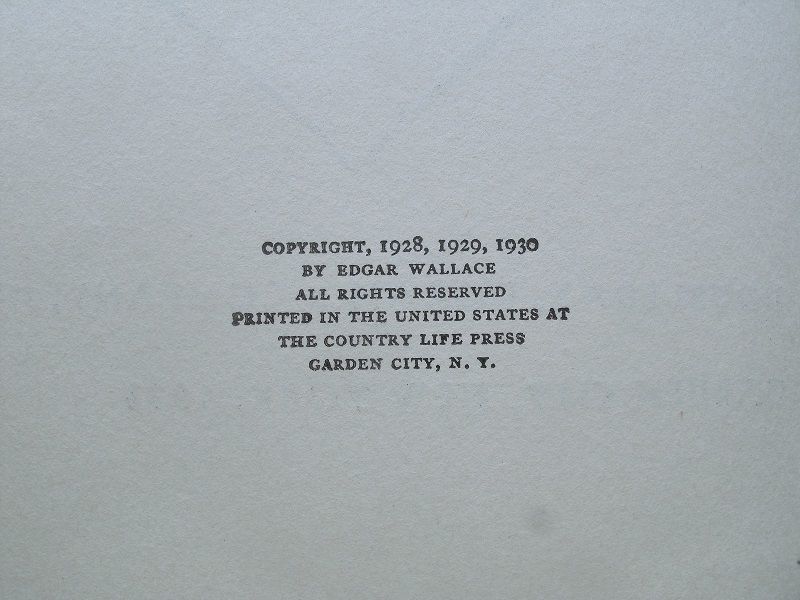 The India Rubber Men by Wallace, Edgar | Hardcover | 1933 | Doubleday ...