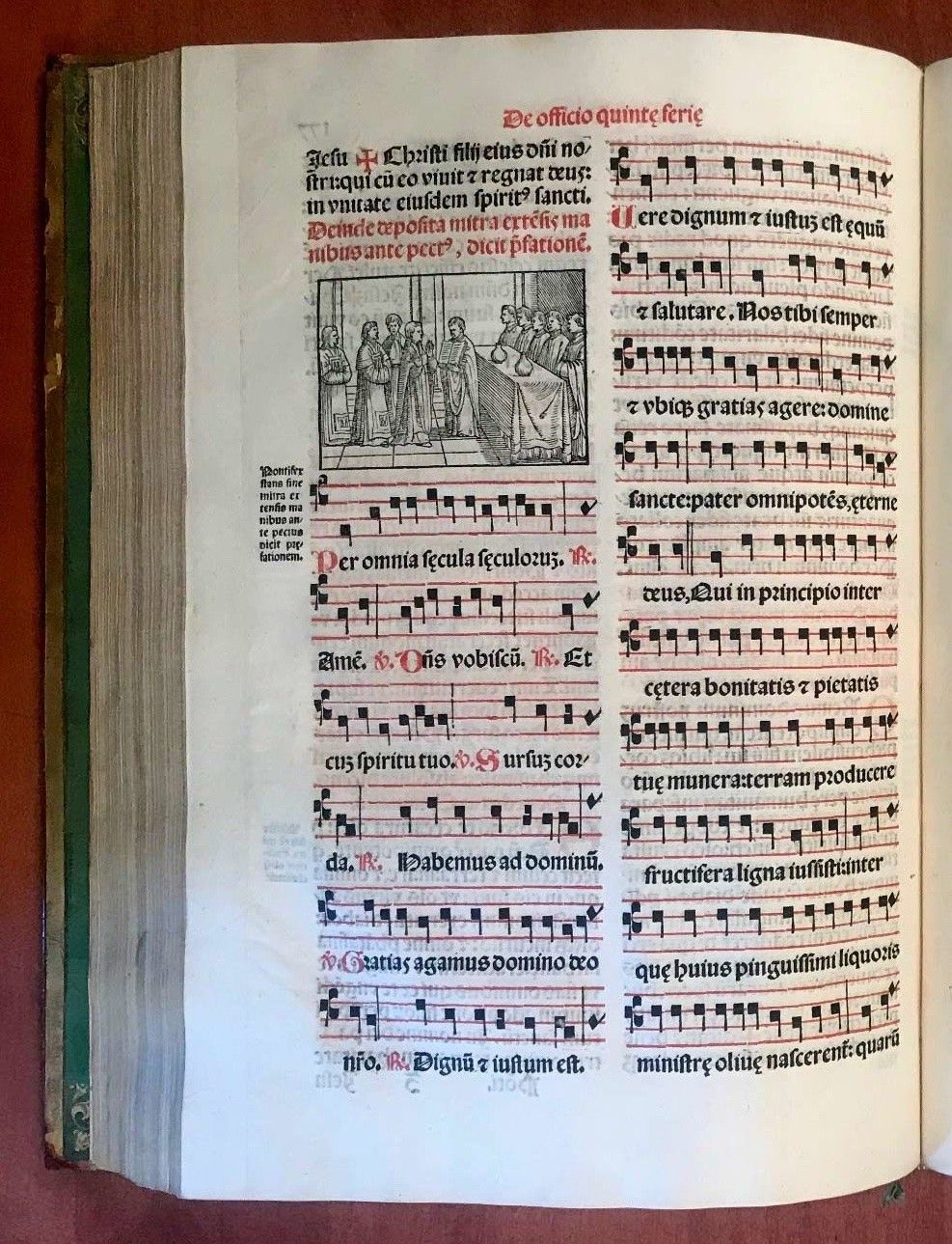 Roman Pontifical with Beautiful Two-Color Printing, Music and Lots of ...