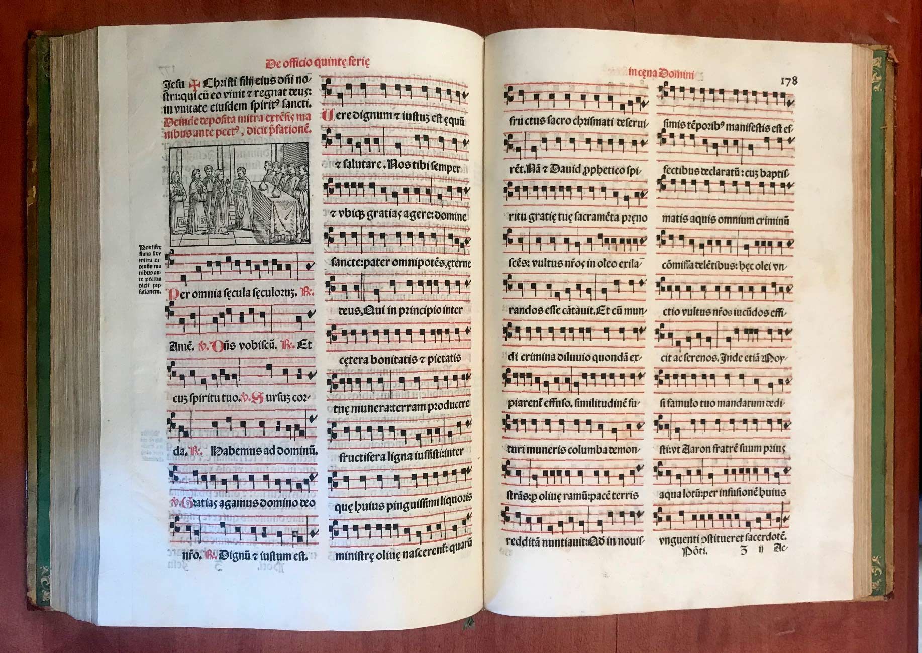 Roman Pontifical with Beautiful Two-Color Printing, Music and Lots of ...