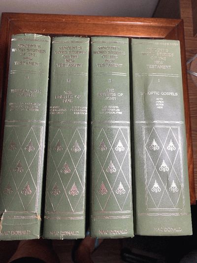 Vincent's Word Studies in the New Testament (4 Volume Set) by Marvin ...