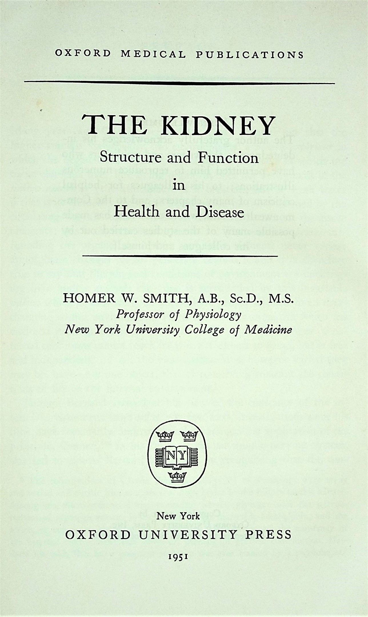 SIGNED. The Kidney. Structure and Function in Health and Disease by ...