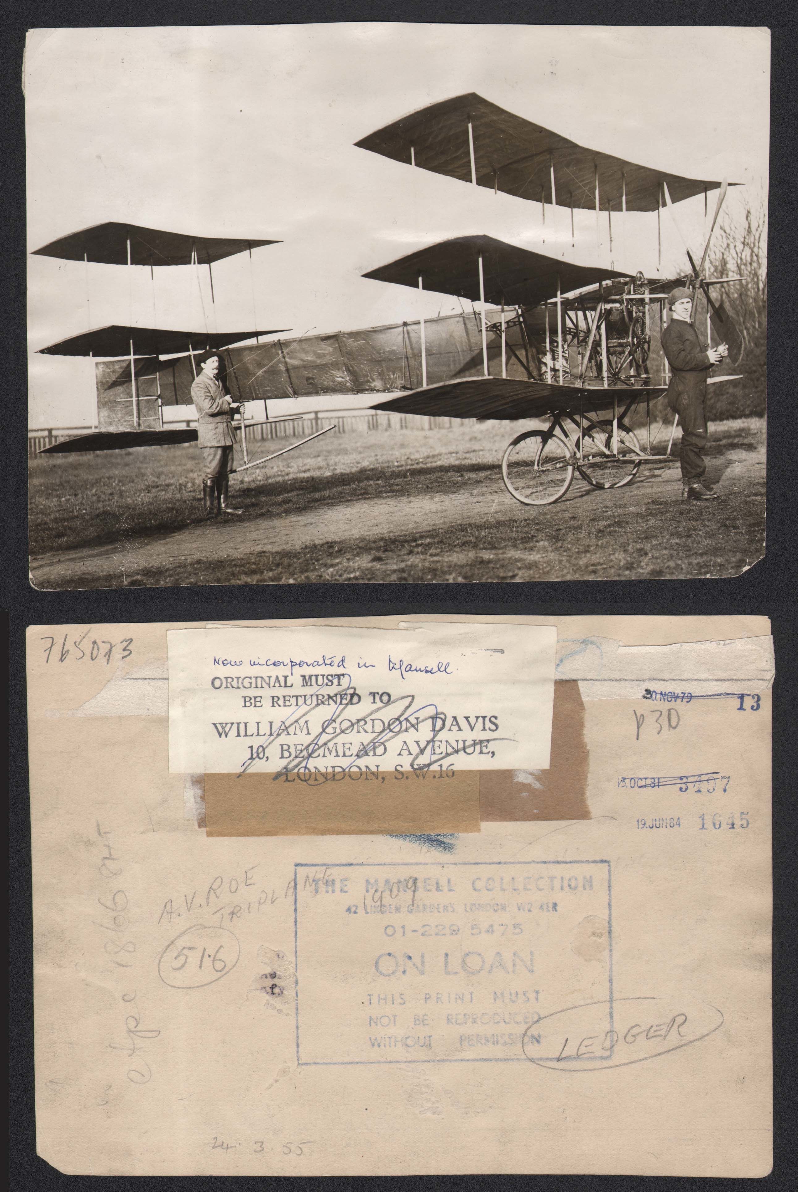 Early Aviation History Photographs 19 Pictures from Collection of Aviation Historian, c. 1900 ...