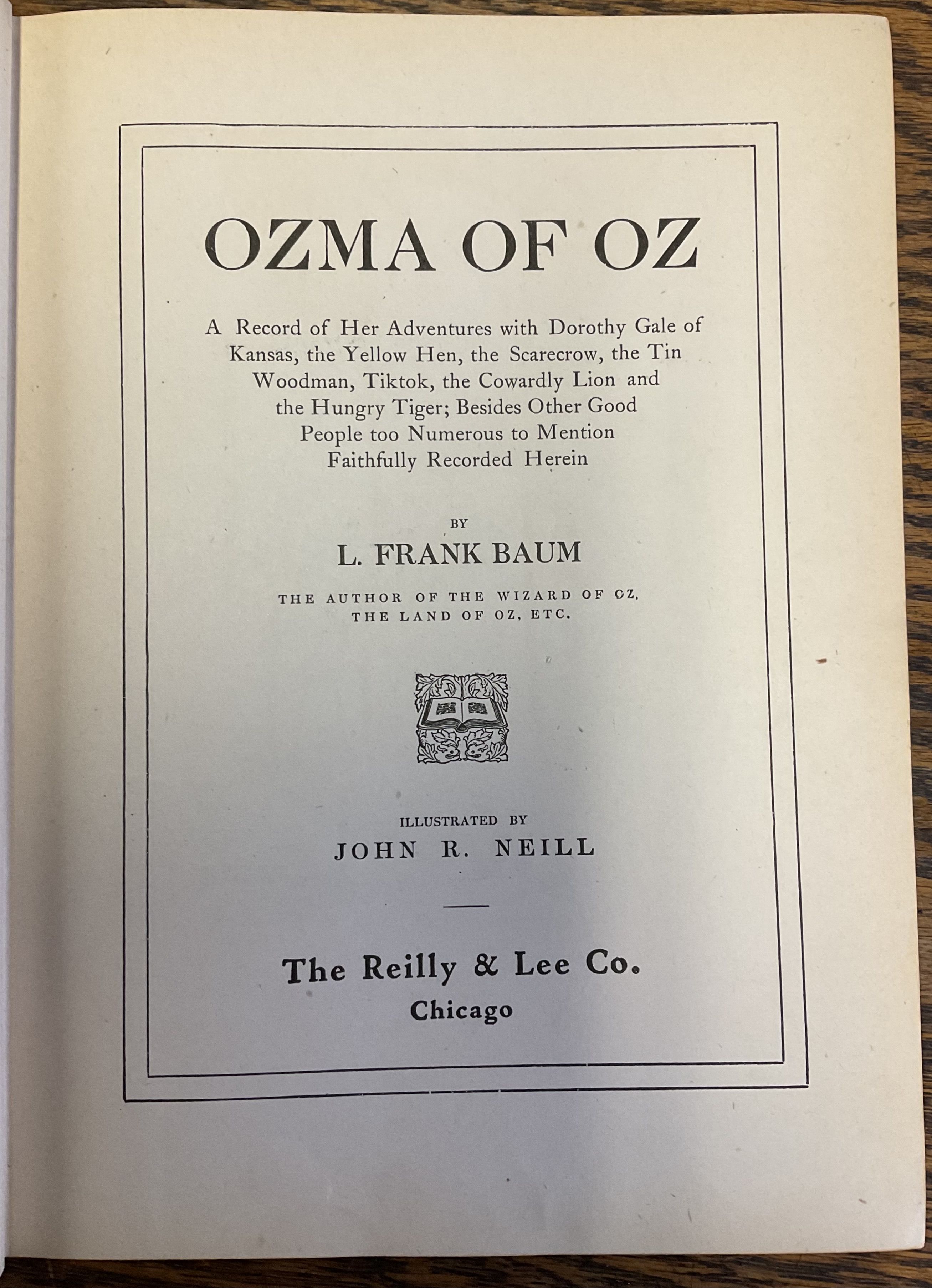 OZMA OF OZ by L. Frank Baum, John R. Neill (illustrator) | Hardcover ...