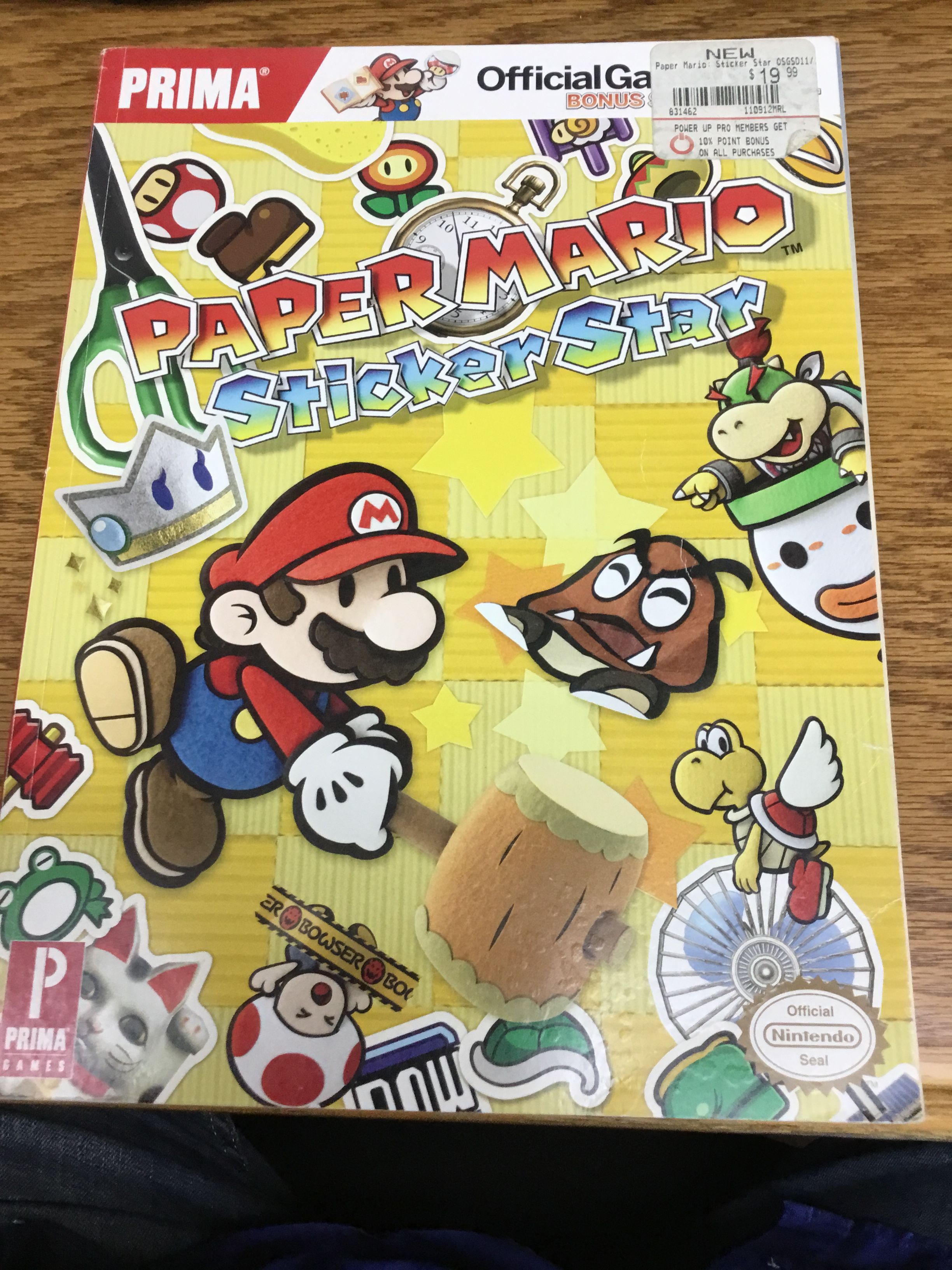 Paper Mario Sticker Star Sticker Book