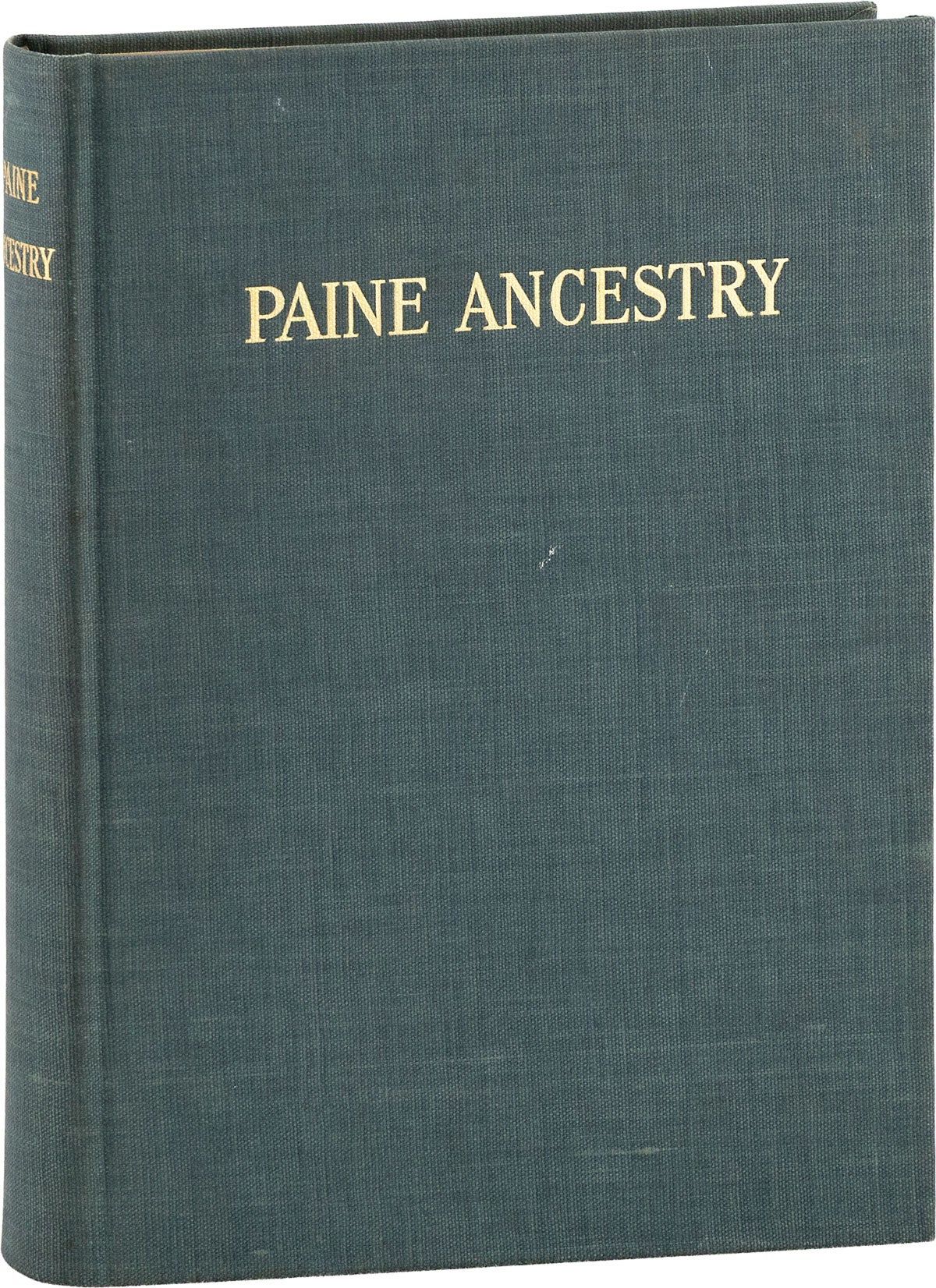 Paine Ancestry. The Family of Robert Treat Paine, Signer of the ...