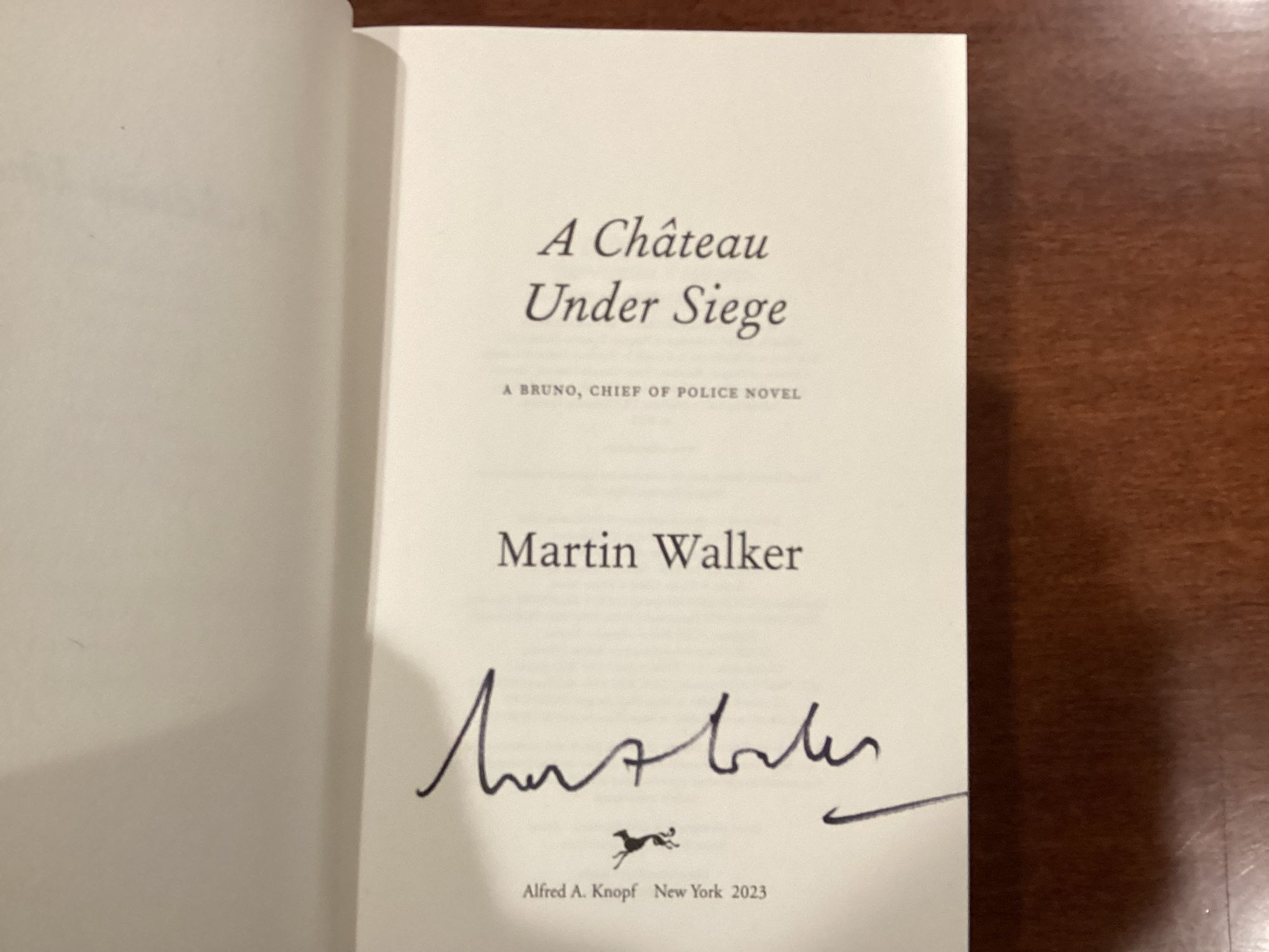 A Chateau Under Siege (signed) by Walker, Martin | Hardcover | 2023 ...